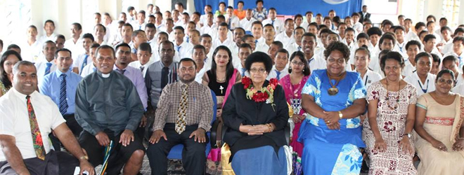Dr. Jiko Luveni meets students of Kalabu Secondary School