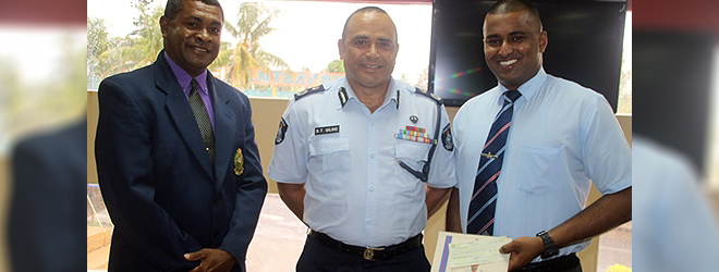 Officer Keshwan honoured for bravery shown during robbery