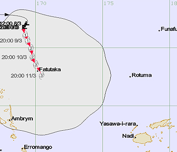 Fiji expected to experience indirect effects of tropical cyclone