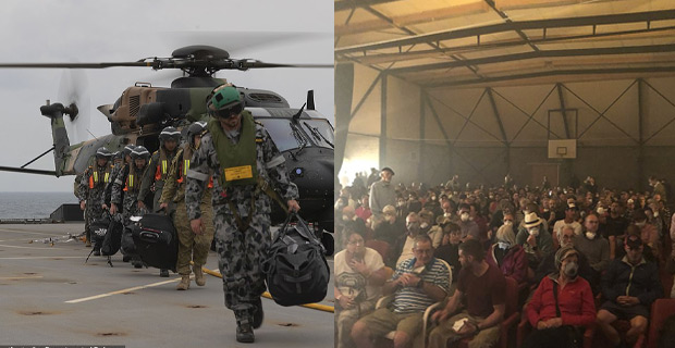 Mass rescue operation is underway for those trapped in Australia bushfires