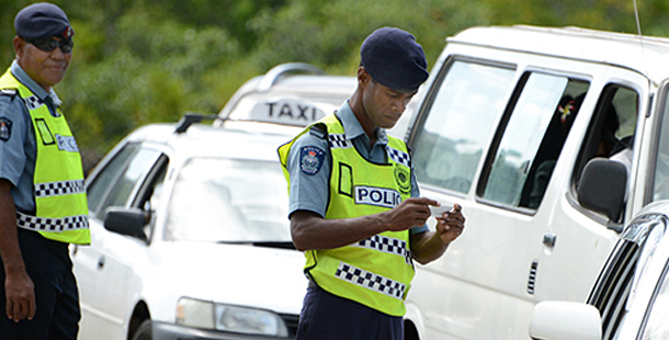 Police take action to stop jaywalking in the hub of Suva City