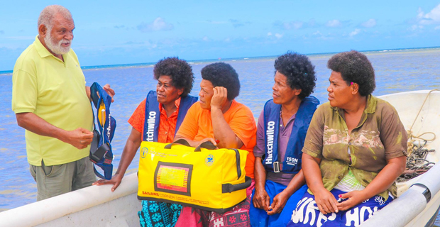 People of Silana Village in Tailevu receive Marine Safety Grab Bags