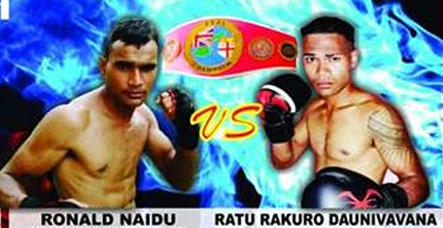 Daunivavana and Naidu to contest for vacant Fiji Welterweight Title