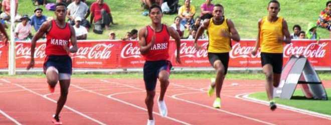 Marist sprinter Albert Miller Jr works on his finishing