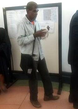 Naidu claims he was assaulted by police officers