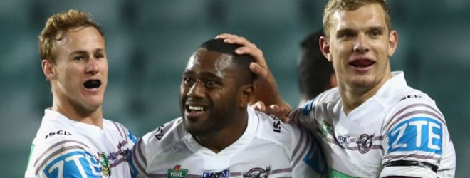 Uate helps Sea Eagles defeat Knights 18-14