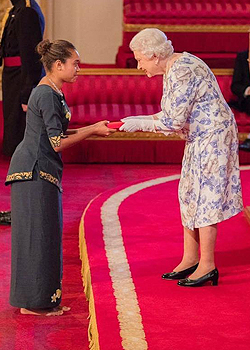 Tuilau returns home after being honoured with Queen's Young Leaders Award