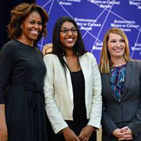 Deo receives award from U.S First Lady Michelle Obama