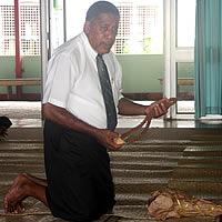 Installation of Tui Vuda to observe traditional protocol