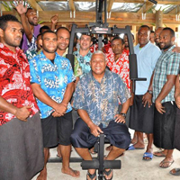 PM donates sports equipment