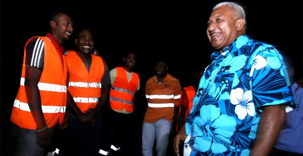 Over 4,000 residents living along Cuvu Back Road now have street lights